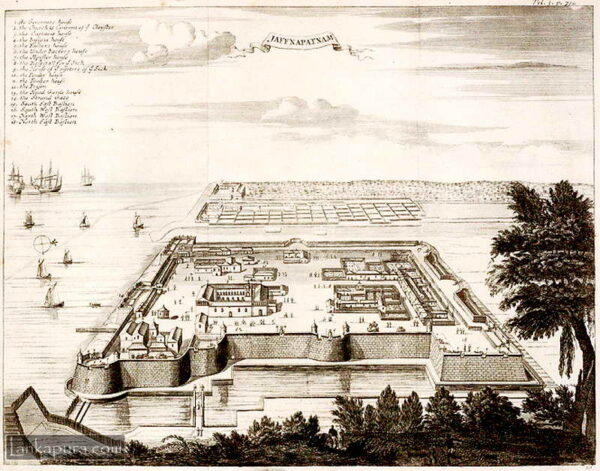 Antique VOC map of Jaffna | Lankapura